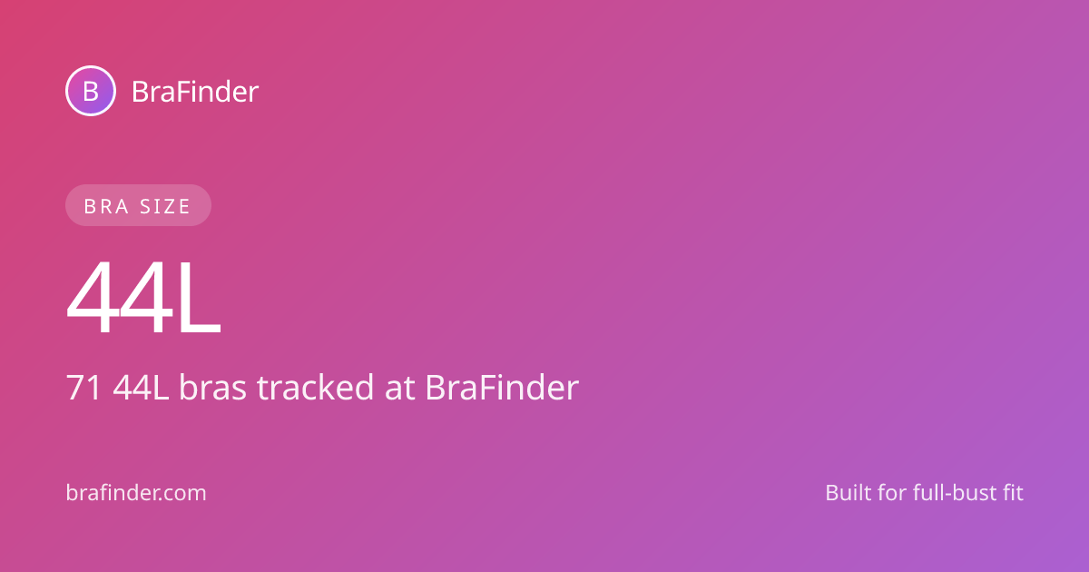 44L Bras — Every 44L Bra at BraFinder | Fenrici Brands